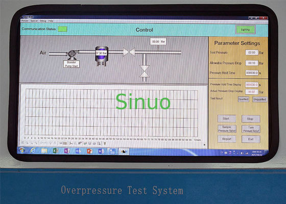 IEC 62196-3 Electric Vehicle Pressure Leak Test Overpressure Test System