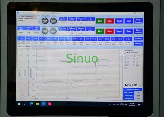 IEC 60884-1 Crimping Terminal Temperature Rise Testing System For Plugs ...