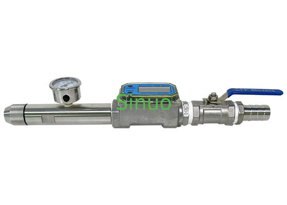 IEC 60529 IPX6 Hose Nozzle With Digital Flow Meter Ф12.5mm 100L/Min