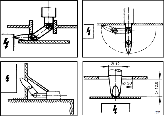IEC 61032 Figure 2 Jointed Probe For Equipment And Persons Enclosures ...