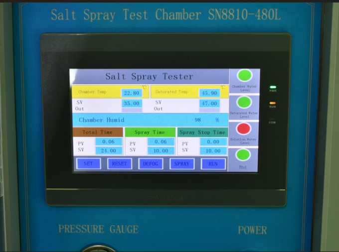 IEC 60068-2-11 Salt Spray Fog Test Chamber 480L For Corrosion ...