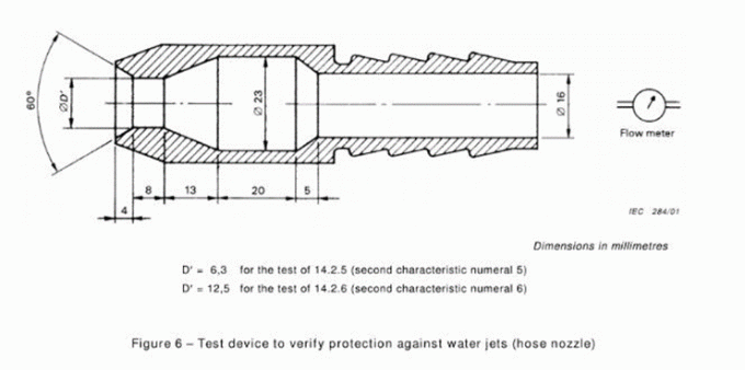 IEC60529 IPX3~6 High Quality Spray Nozzle And Hose Nozzle Test System