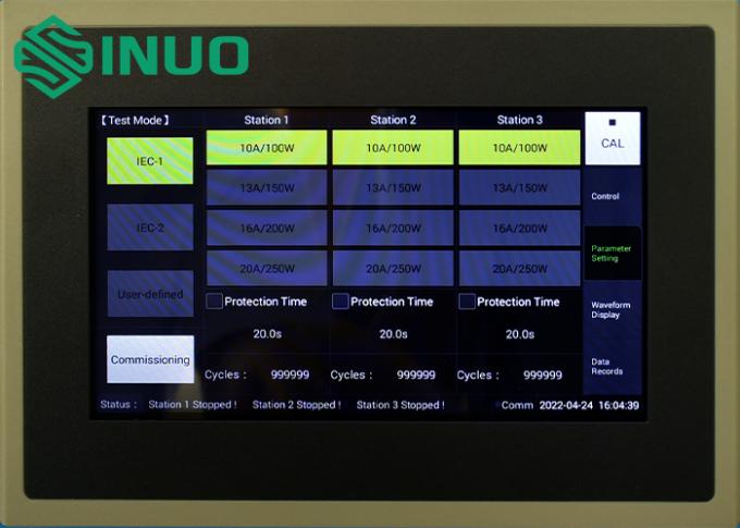 IEC 60669-2-1 Self - Ballasted Lamp Switch Load Cabinet For Test ...
