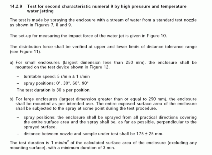 IPX9K High Pressure And Temperature Water Jetting Test System IEC 60529 ...