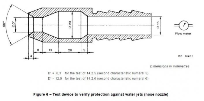 IEC 60529 IP Code IPX3~IPX6 Oscillating Tube And Jet Nozzle Test ...