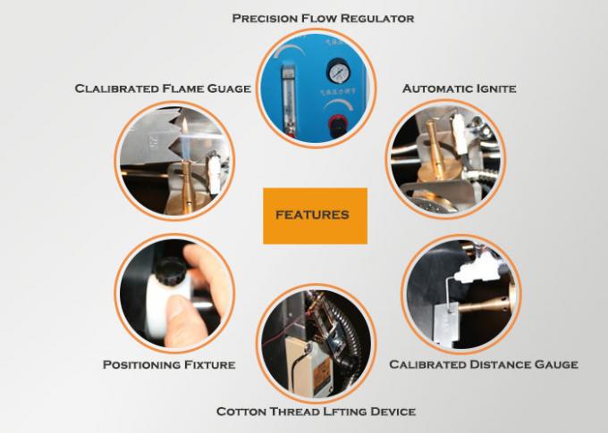ISO 6941 Flammability Test Chamber Textile Fabrics Burning Tester