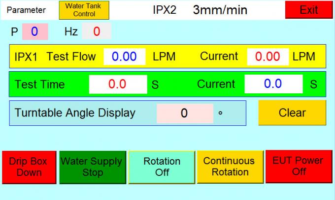 IEC 60529 Wall Mounted IPX1 And IPX2 Vertical Drip Box Testing Equipment